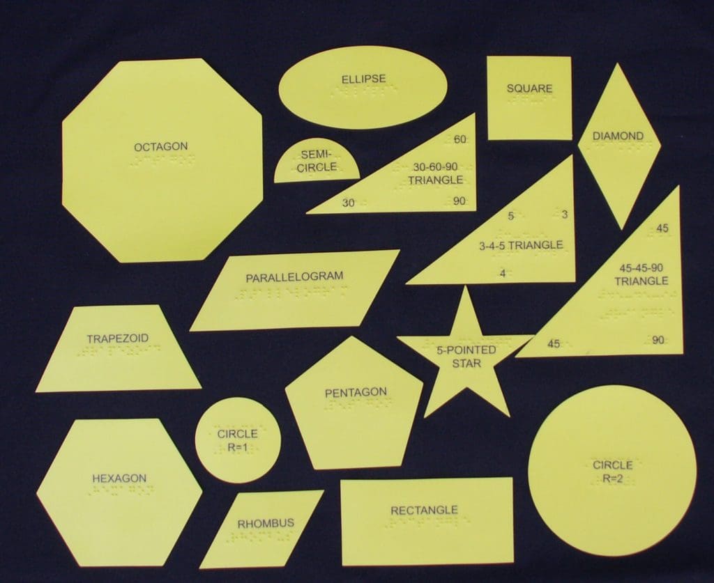 Braille Geometry kit for Math Window® in UEB and Nemeth